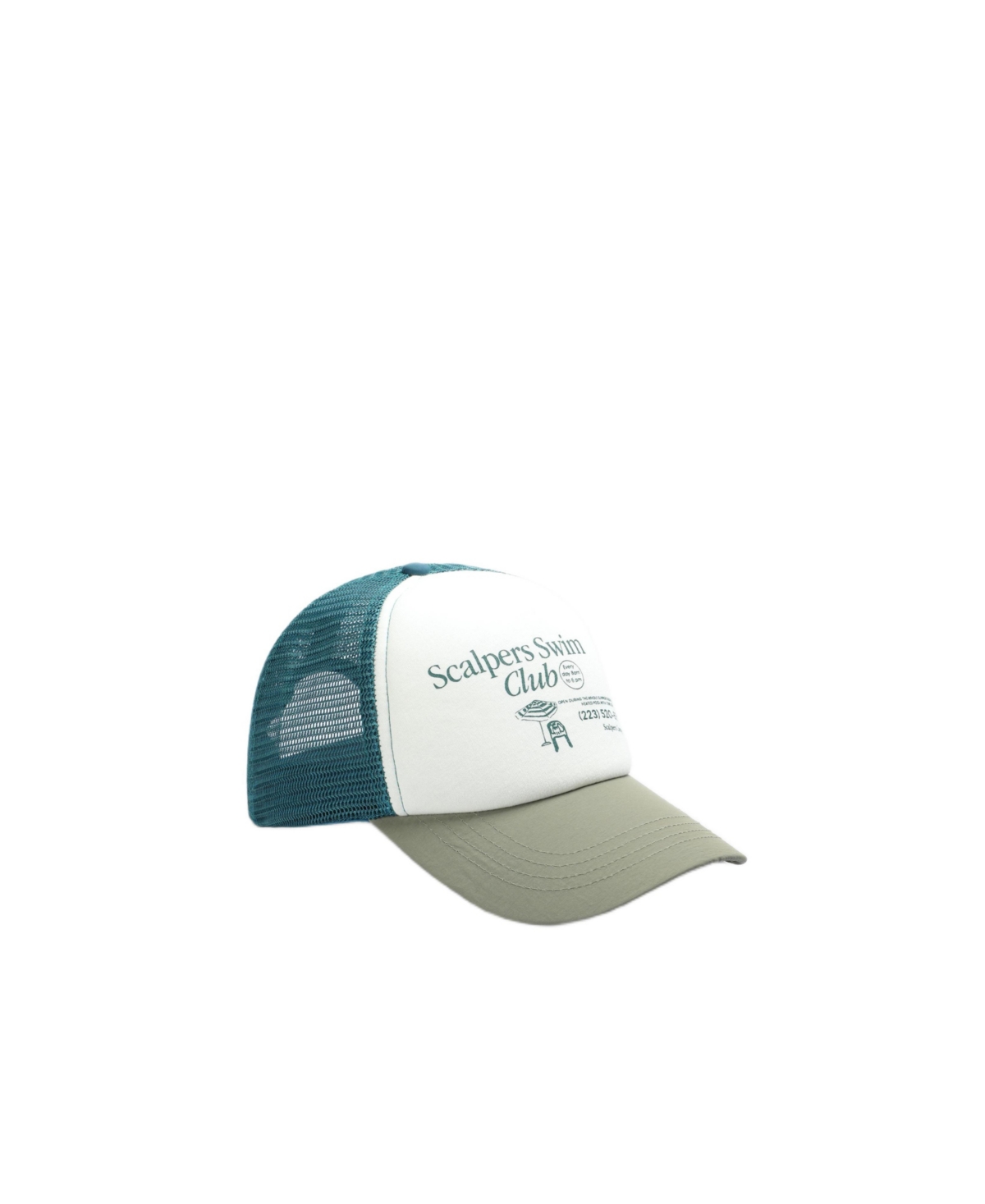 Click here for Scalpers Womens Swim Club Trucker Cap - Green prices