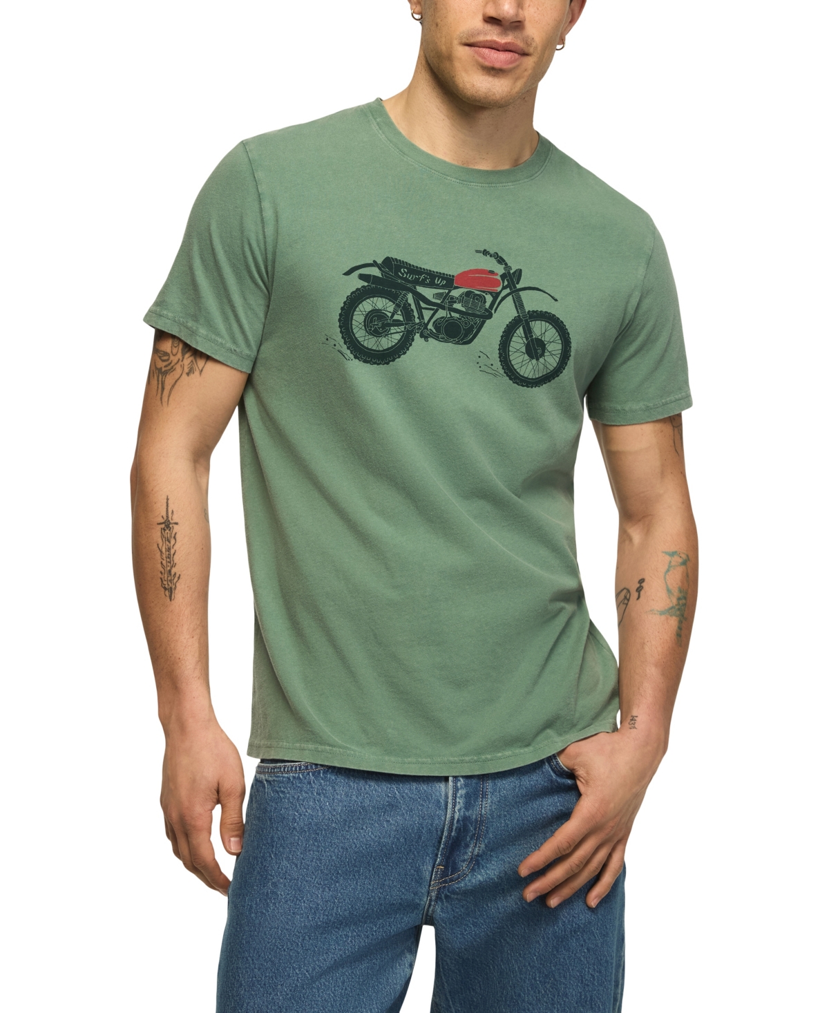 Click here for Lucky Brand Mens Surfs Up Dirtbike Graphic T-Shirt... prices