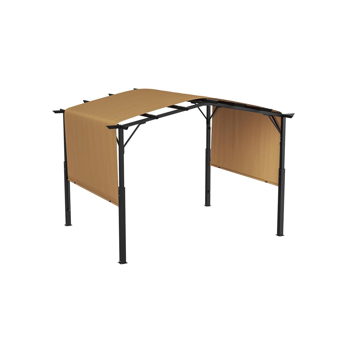 Click here for Sugift 10 x 10 ft Arched Top Metal Pergola with Re... prices