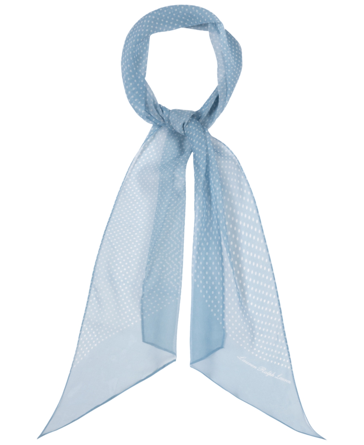 Click here for Lauren Ralph Lauren Dot Skinny Scarf - Blue Note prices