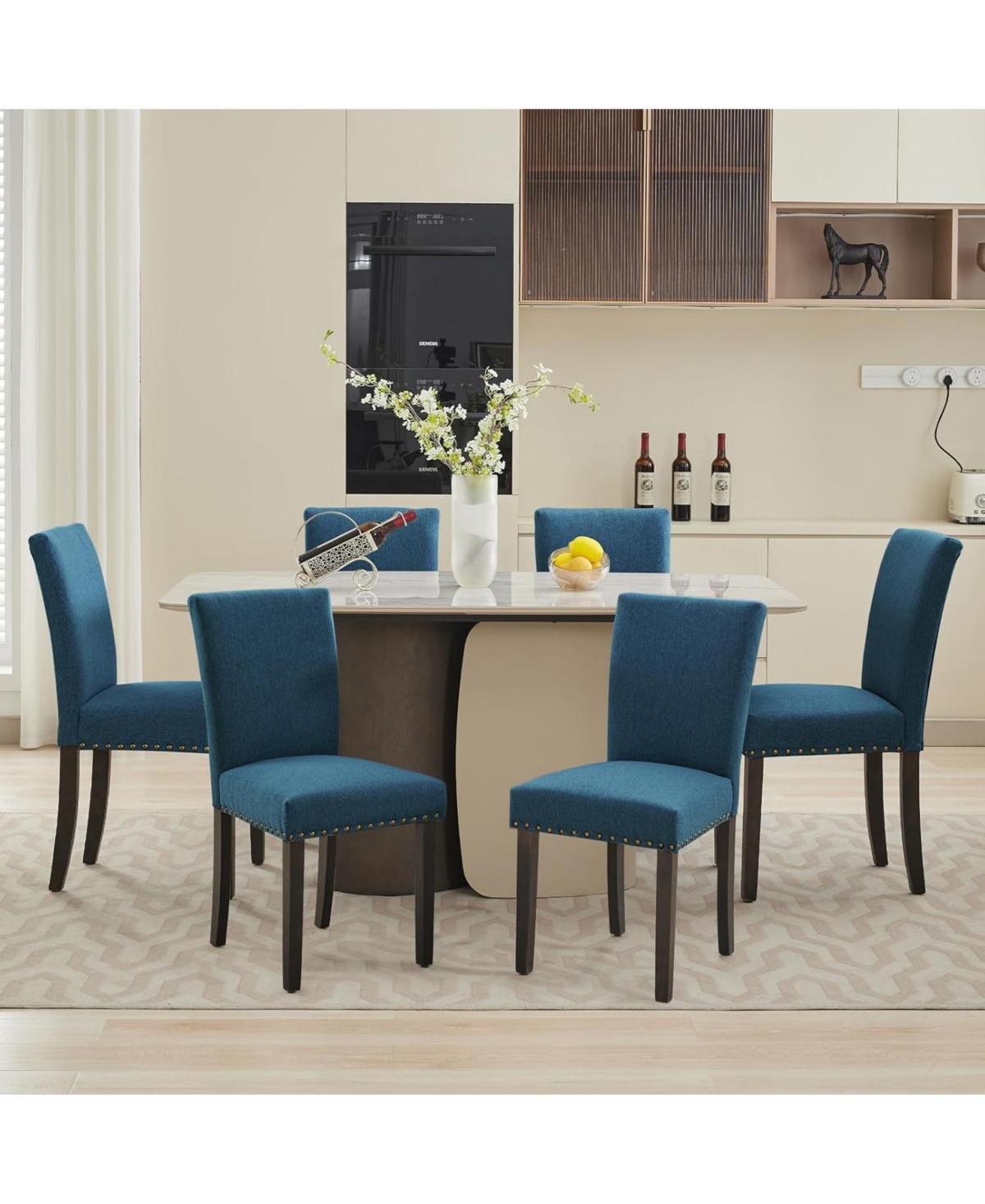 Click here for gaomon Dining Chairs Set of 6 Upholstered Parsons... prices