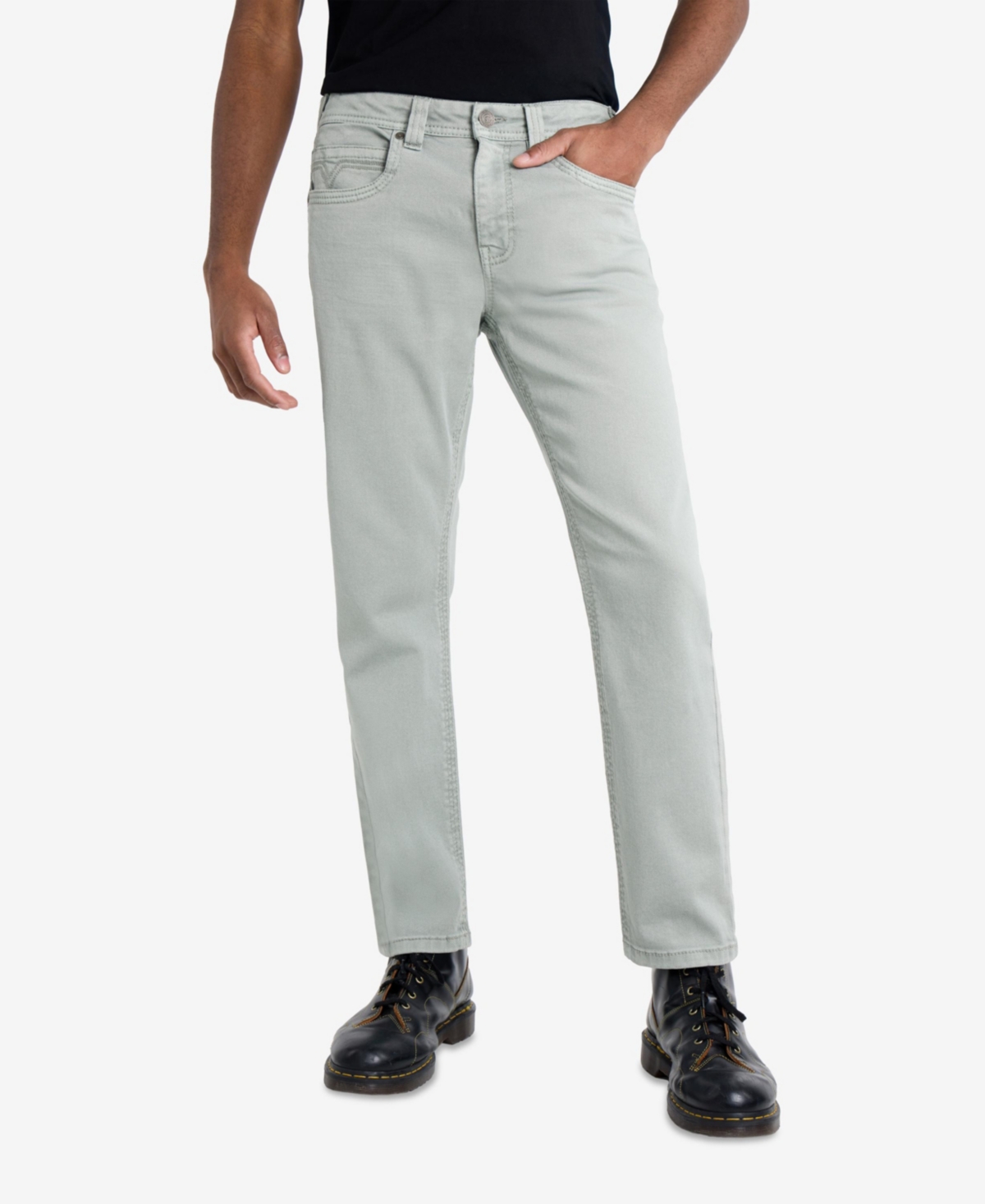 Click here for Cultura Mens Saddle Stitch Color Denim With Flap P... prices