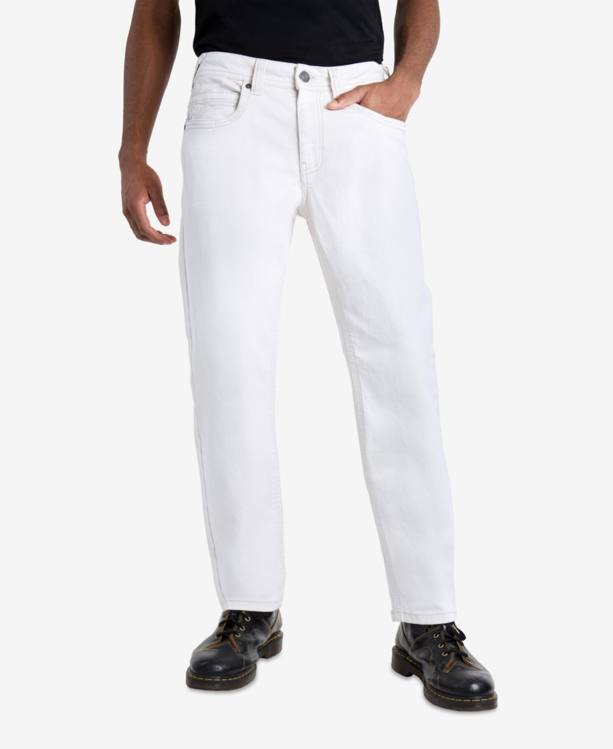 Click here for Cultura Mens Saddle Stitch Color Denim With Flap P... prices