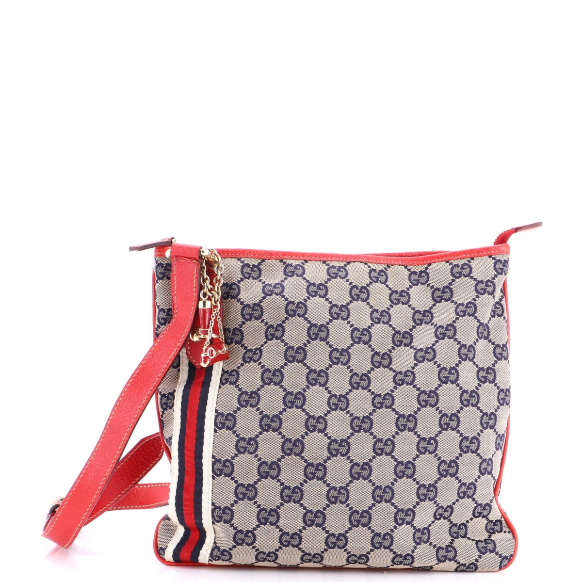 Click here for Pre-Owned Gucci Jolicoeur Messenger Bag Gg Canvas... prices