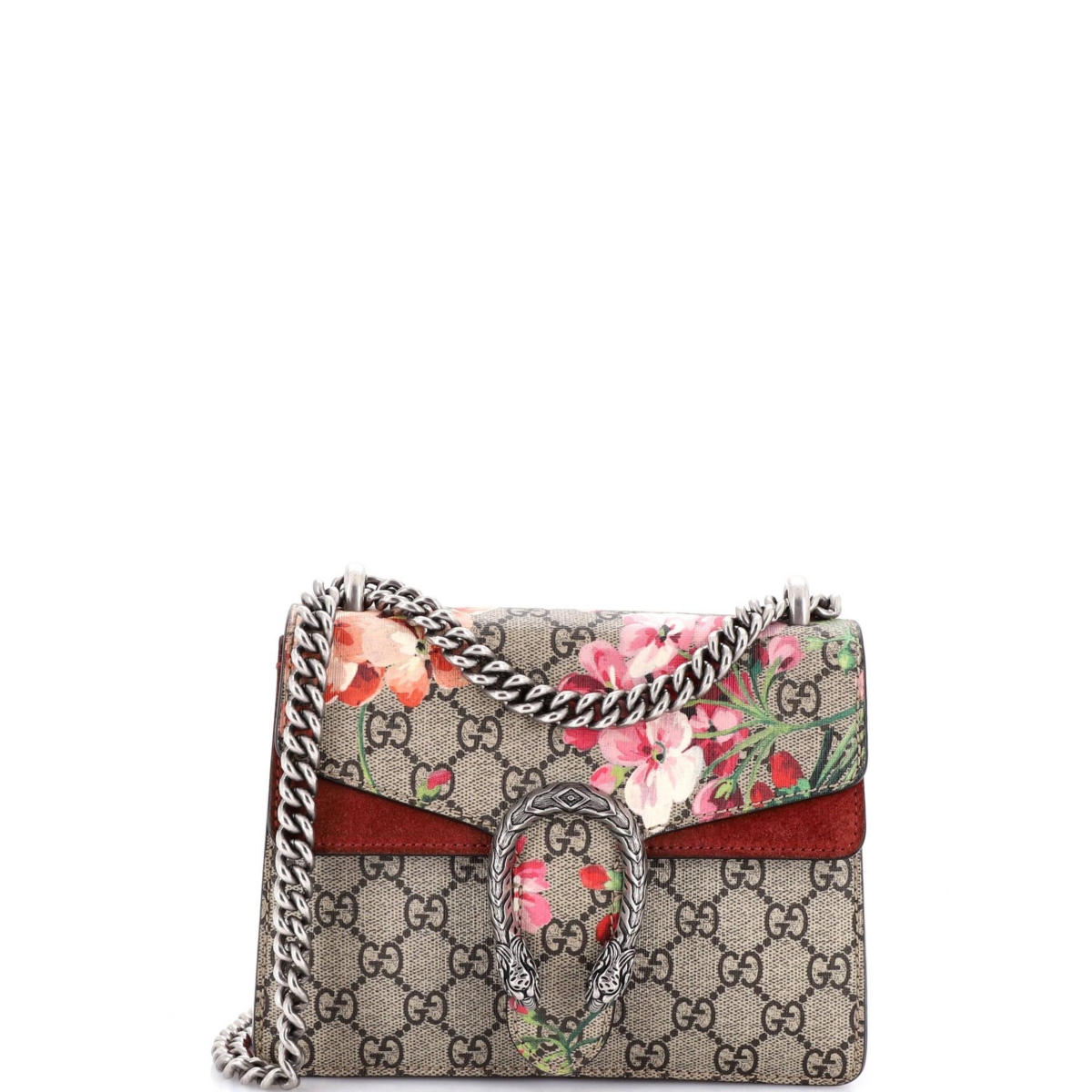 Click here for Pre-Owned Gucci Mini Dionysus Bag Blooms Print Gg... prices