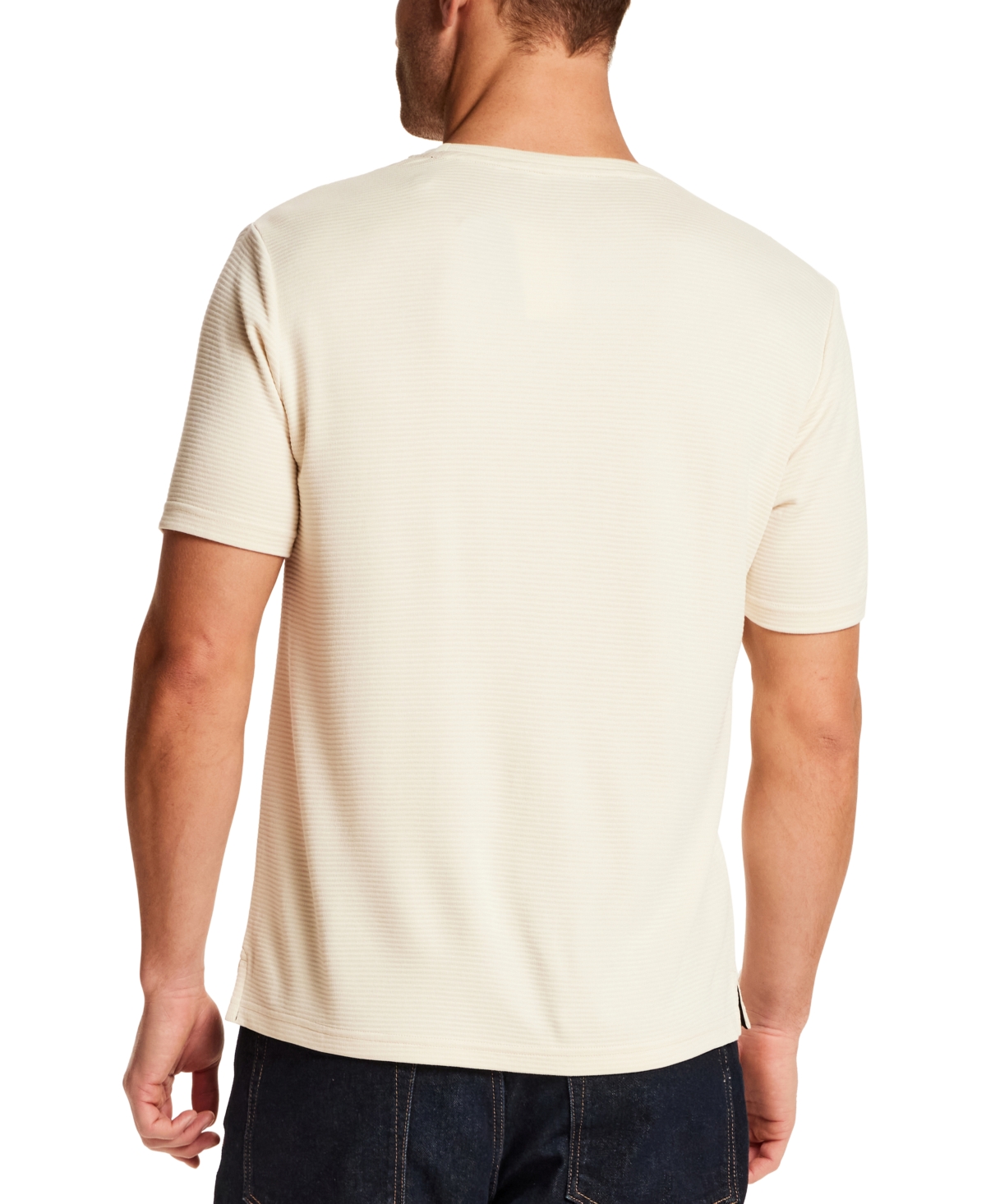 Click here for Vintage & Black Mens Horizontal Ribbed T-Shirt - C... prices