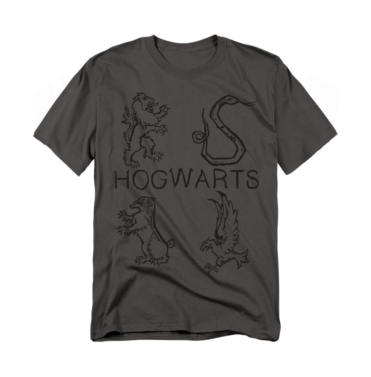 Click here for Harry Potter Mens Literary Crests T-Shirt - Charco... prices