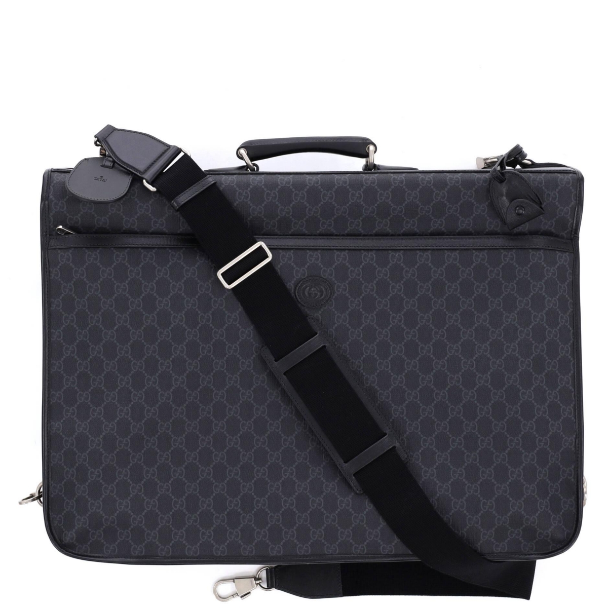 Click here for Pre-Owned Gucci Savoy Web Garment Bag Gg Coated Ca... prices