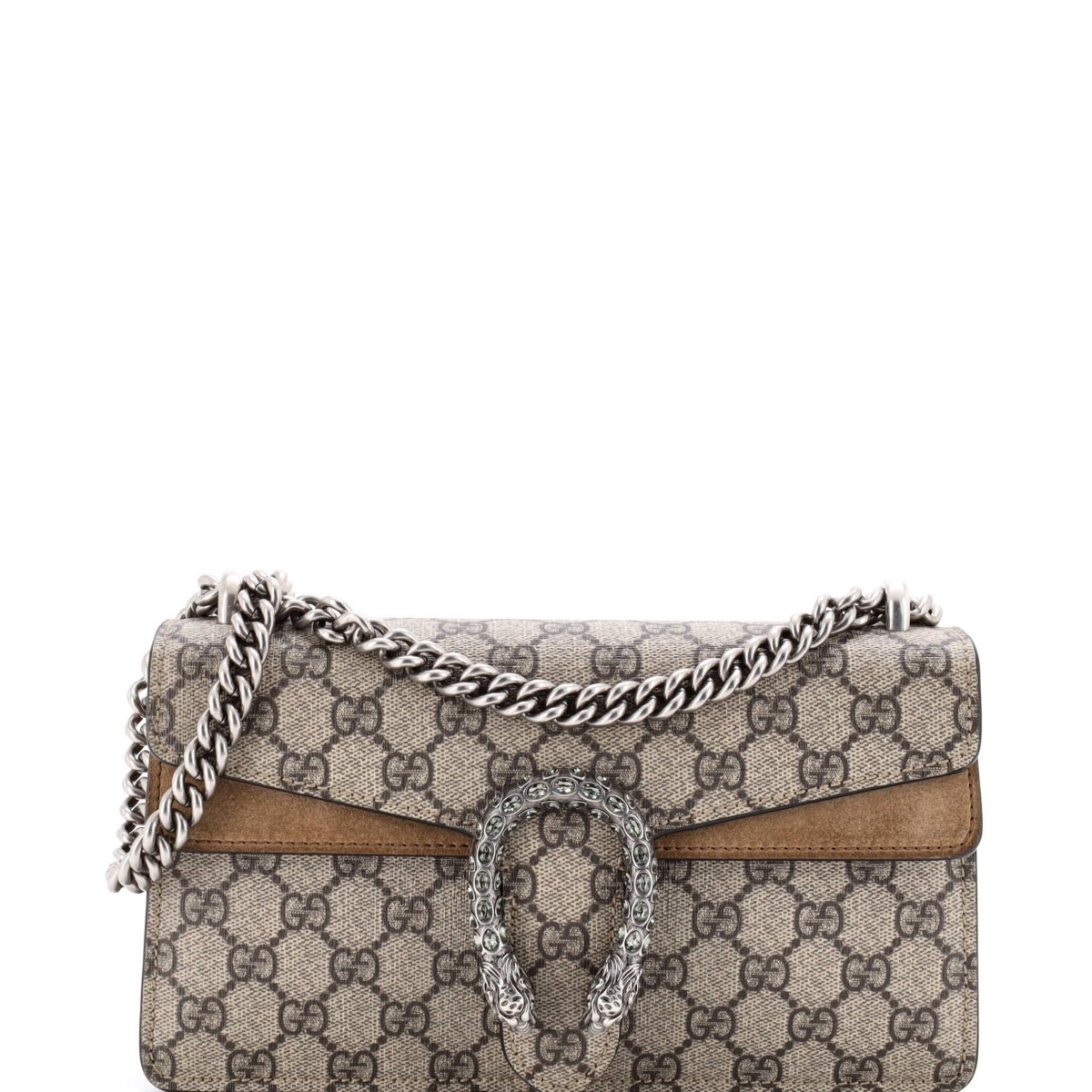 Click here for Pre-Owned Gucci Small Dionysus Bag Gg Coated Canva... prices