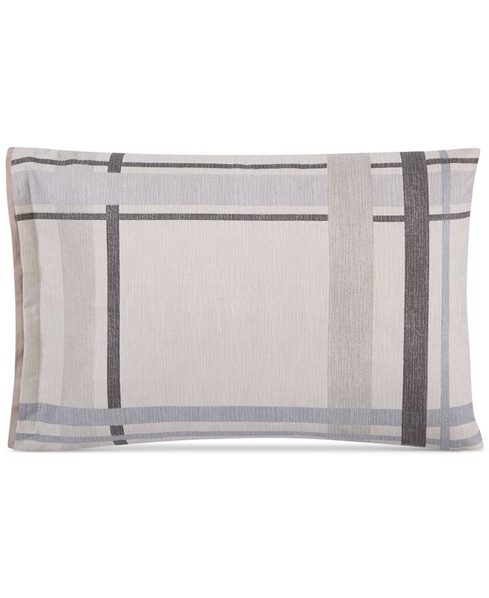 Hotel Collection Modern Plaid Standard Shams, Set of 2, Created for ...