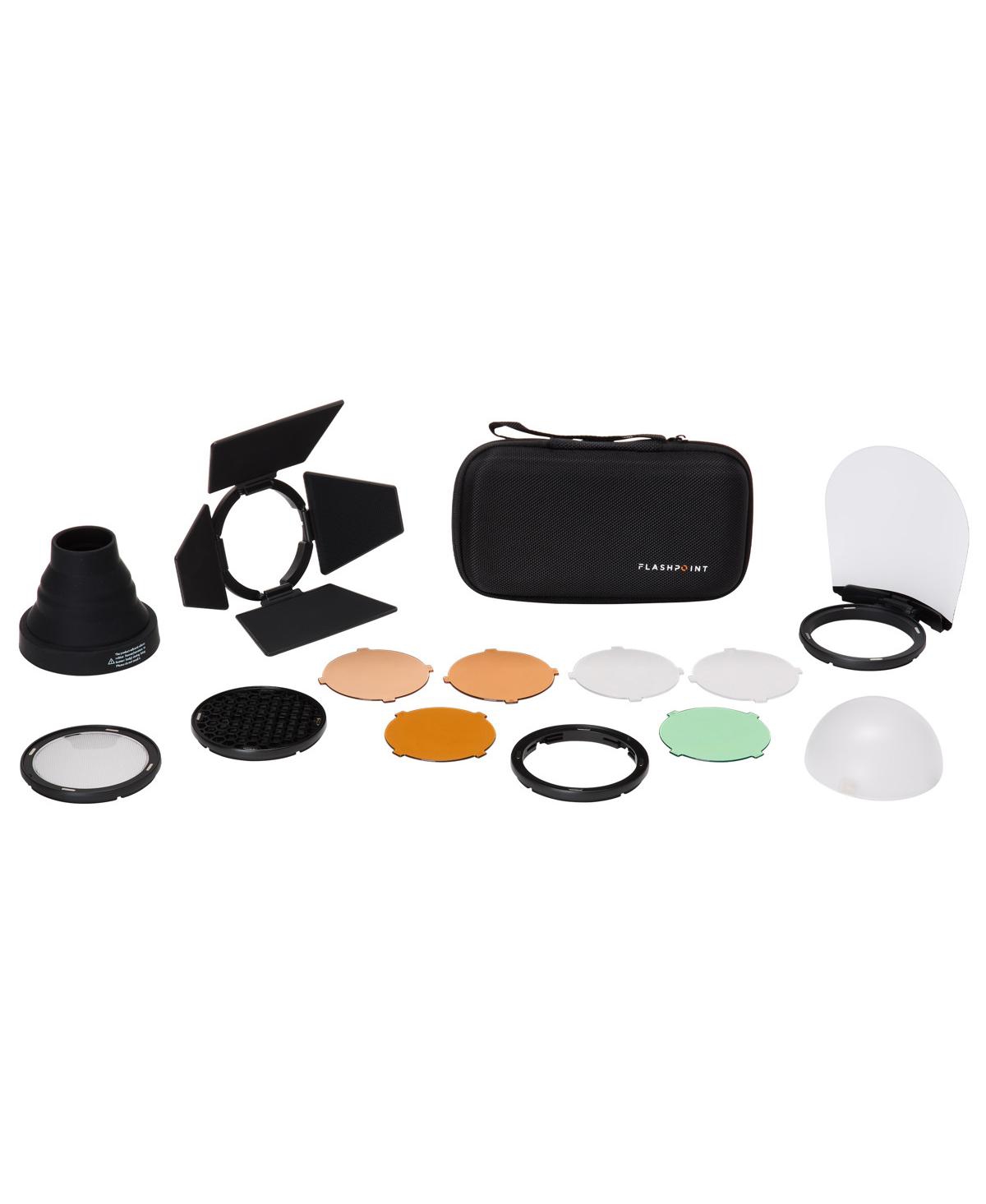 Flashpoint Round Head Flash Accessory Kit (Replacement for Godox Ak-R1) - Black
