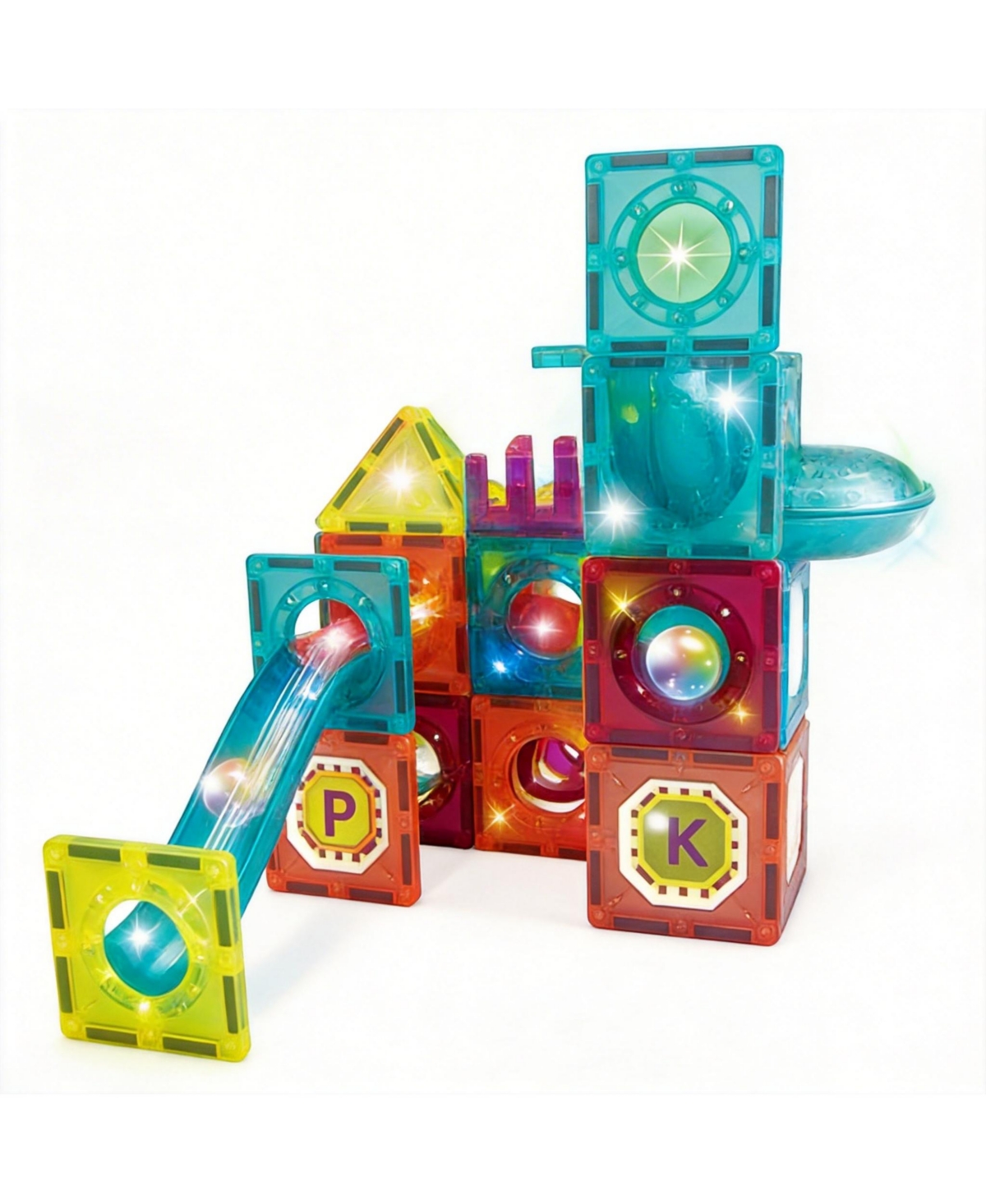 Click here for Gnuadz Stem Magnetic Marble Run Tiles Building Blo... prices