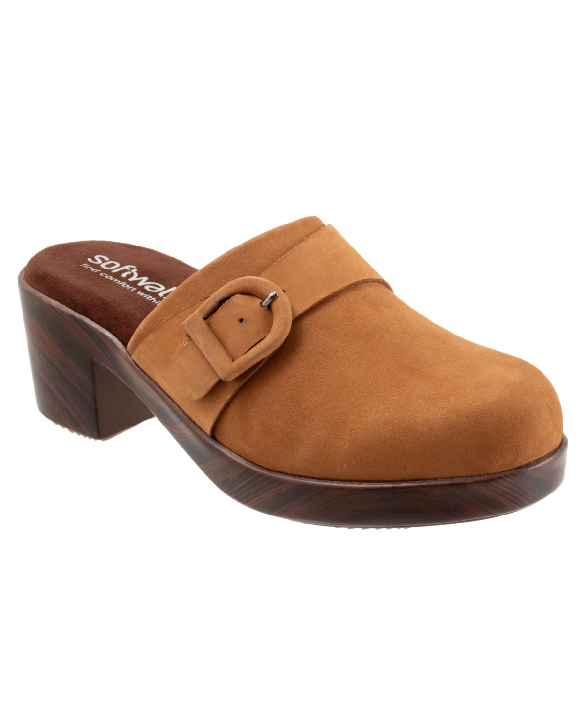 Click here for Softwalk Womens Ferrara Clog - Luggage nubuck prices