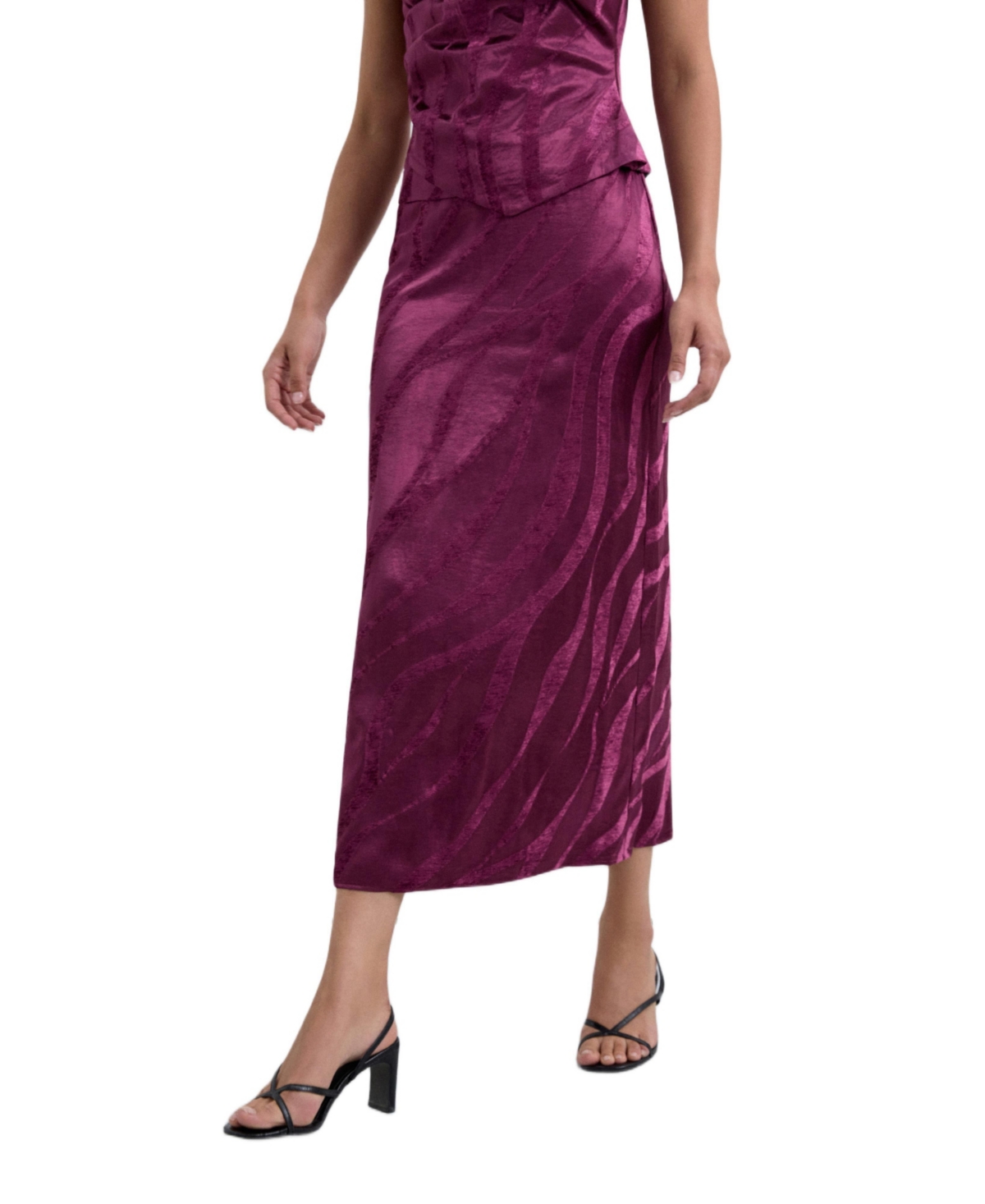 Click here for Scalpers Womens Camouvelvet Skirt - Dark purple prices