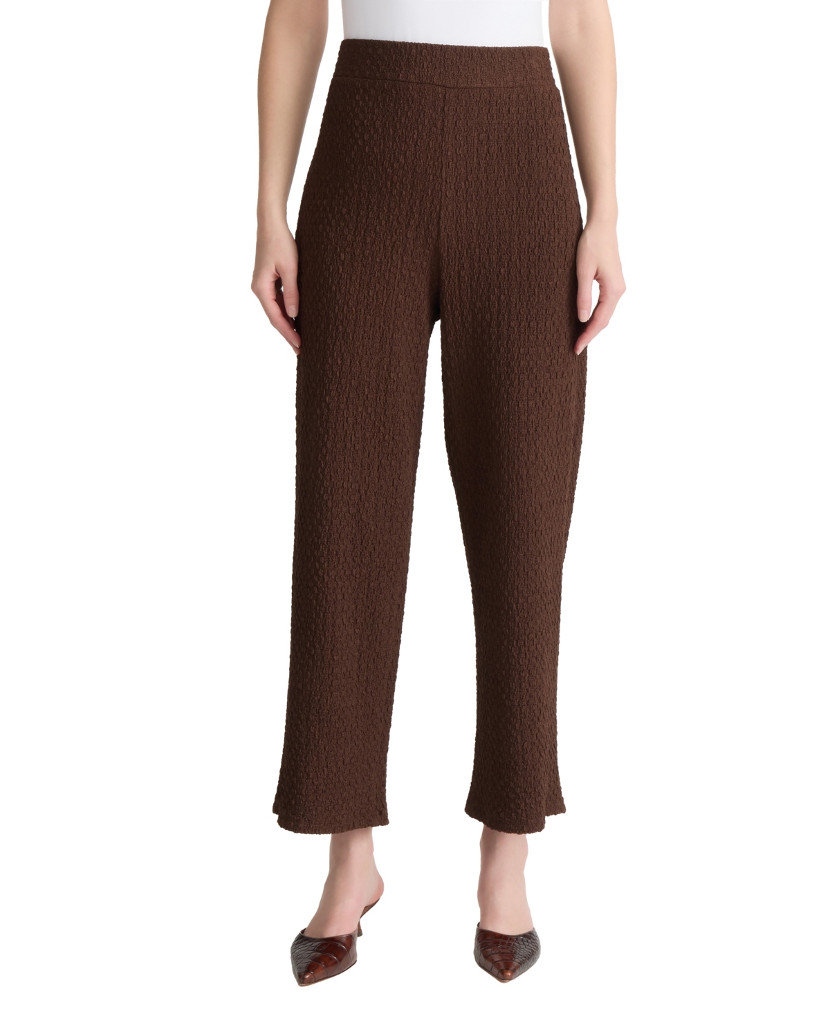 Click here for Jones New York Petite Cobblestone Texture Wide Leg... prices