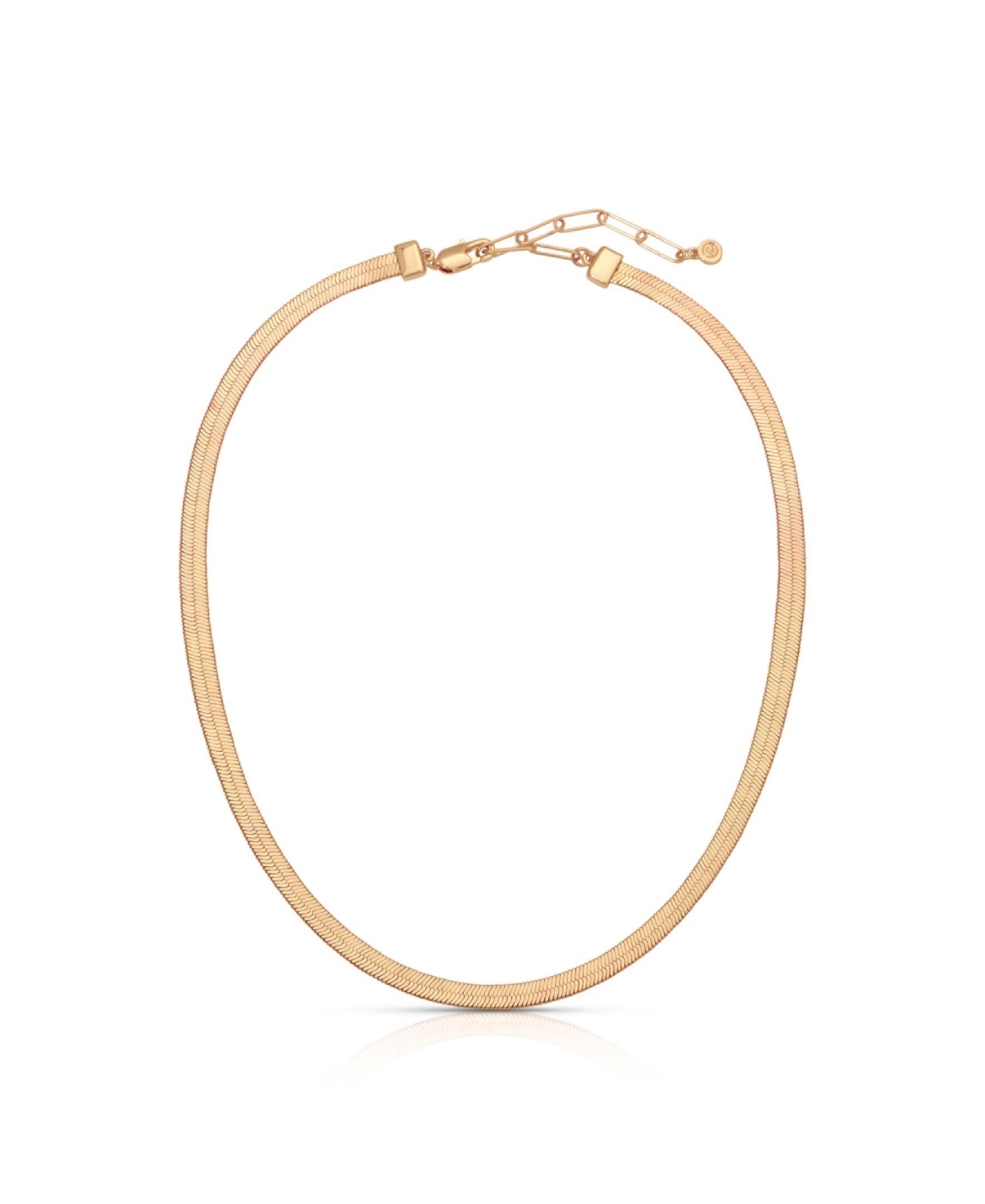 Click here for Ettika Brooklyn Flat Herringbone Chain Necklace -... prices
