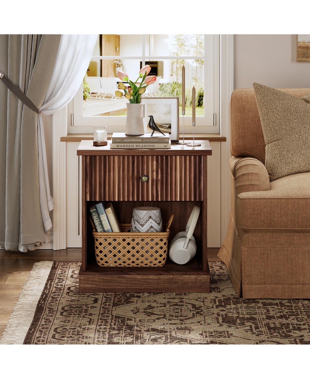 Click here for gaomon Adults 1-Drawer Nightstand Wood Organizatio... prices