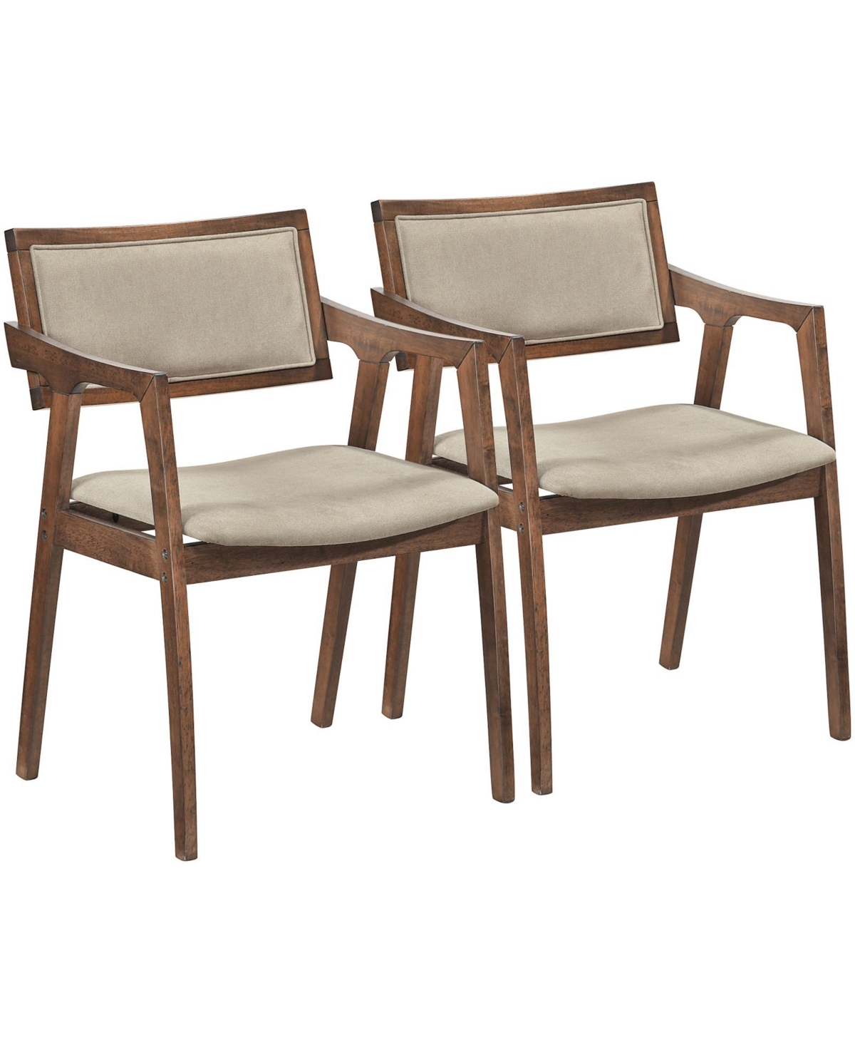 Click here for Slickblue Modern Arm Dining Chairs Set of 2 Uphols... prices