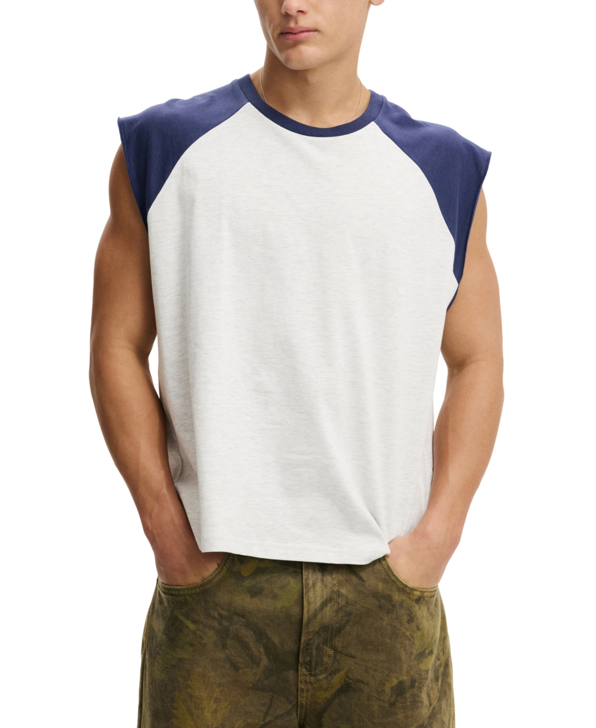 Click here for Cotton On Mens Cropped Modern-Fit Muscle T-Shirt -... prices