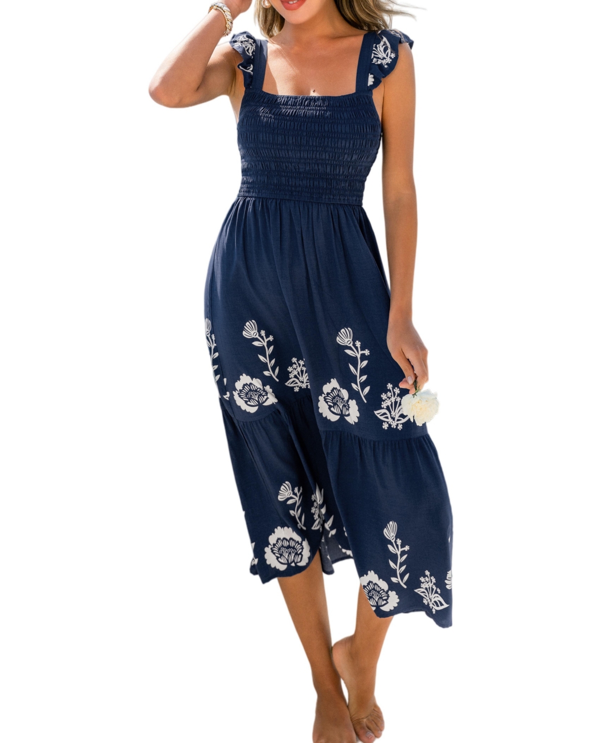 Click here for Cupshe Womens Peak Season Floral Maxi Beach Dress... prices