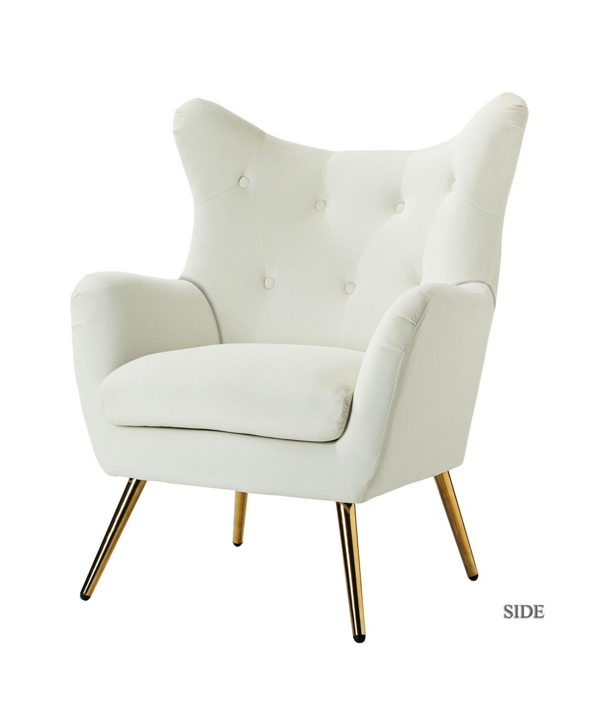 Click here for Hulala Home Avianna Wide Tufted Velvet Wingback Ch... prices