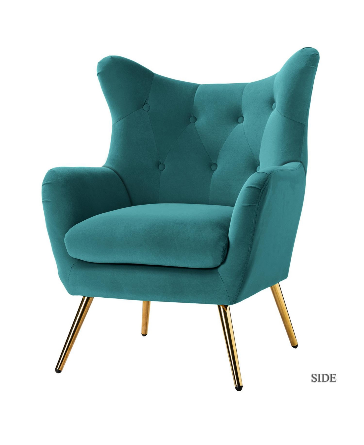 Click here for Hulala Home Avianna Wide Tufted Velvet Wingback Ch... prices