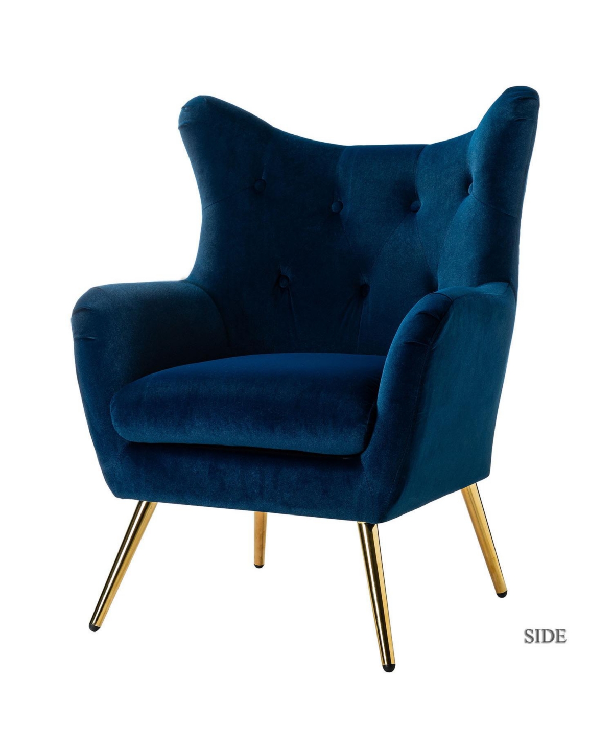 Click here for Hulala Home Avianna Wide Tufted Velvet Wingback Ch... prices
