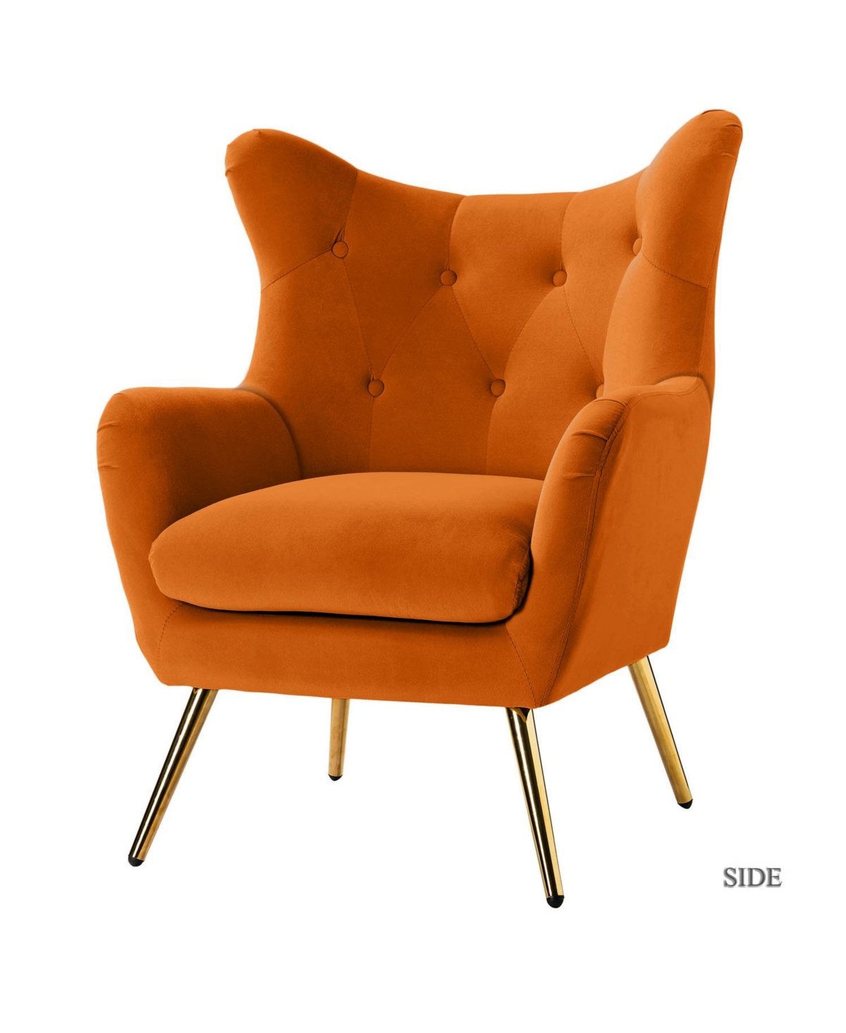 Click here for Hulala Home Avianna Wide Tufted Velvet Wingback Ch... prices