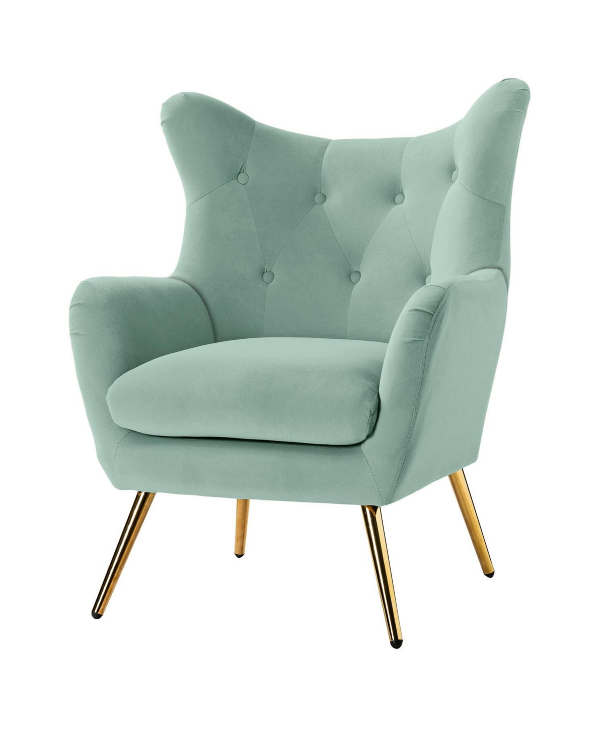 Click here for Hulala Home Avianna Wide Tufted Velvet Wingback Ch... prices
