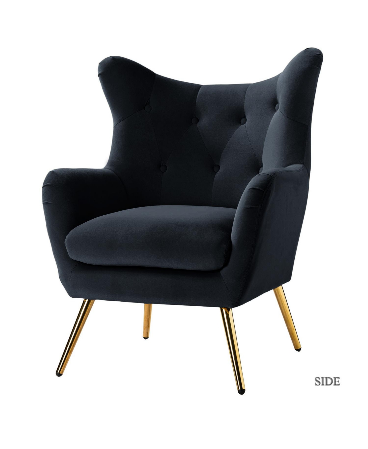 Click here for Hulala Home Avianna Wide Tufted Velvet Wingback Ch... prices