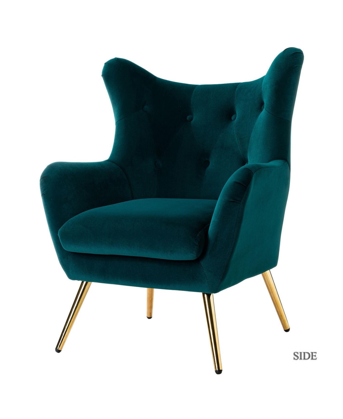 Click here for Hulala Home Avianna Wide Tufted Velvet Wingback Ch... prices