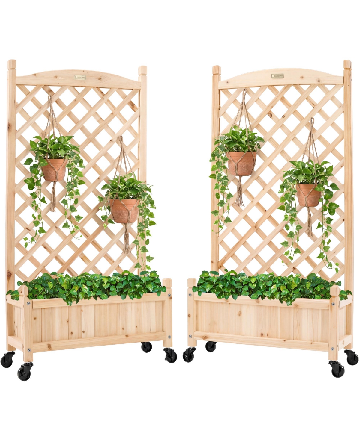 Click here for Best Choice Products Set of 2 48in Wood Planter Bo... prices