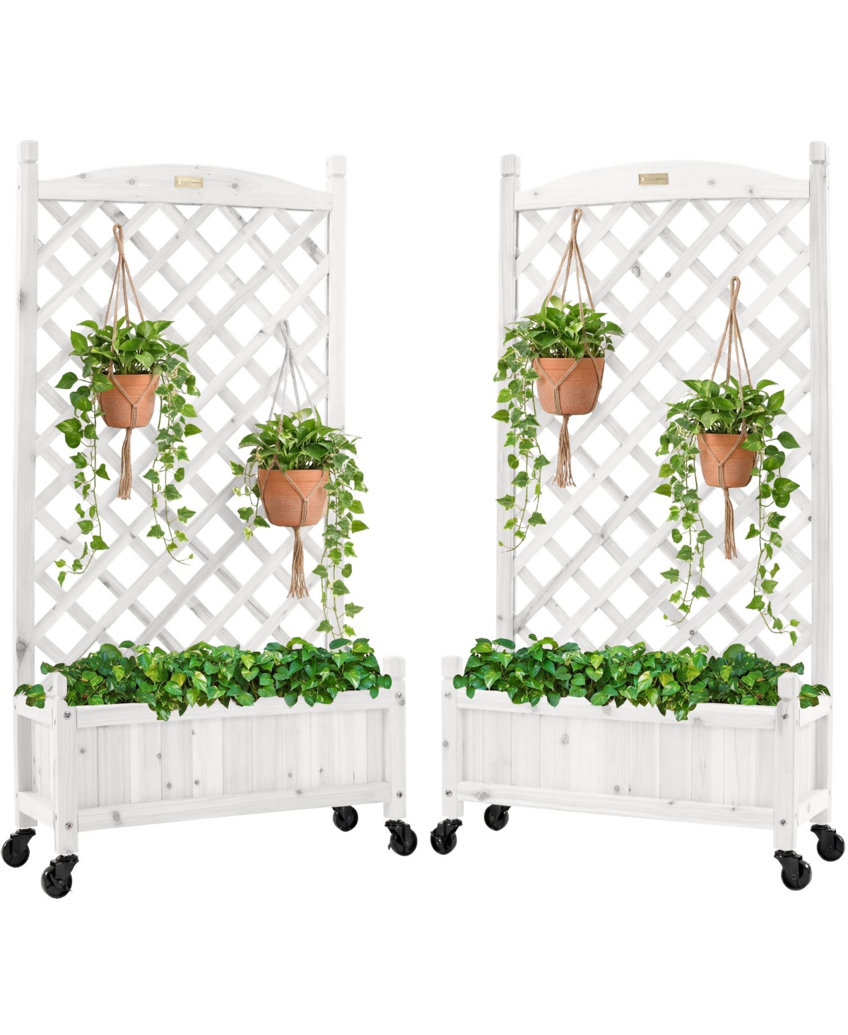 Click here for Best Choice Products Set of 2 48in Wood Planter Bo... prices