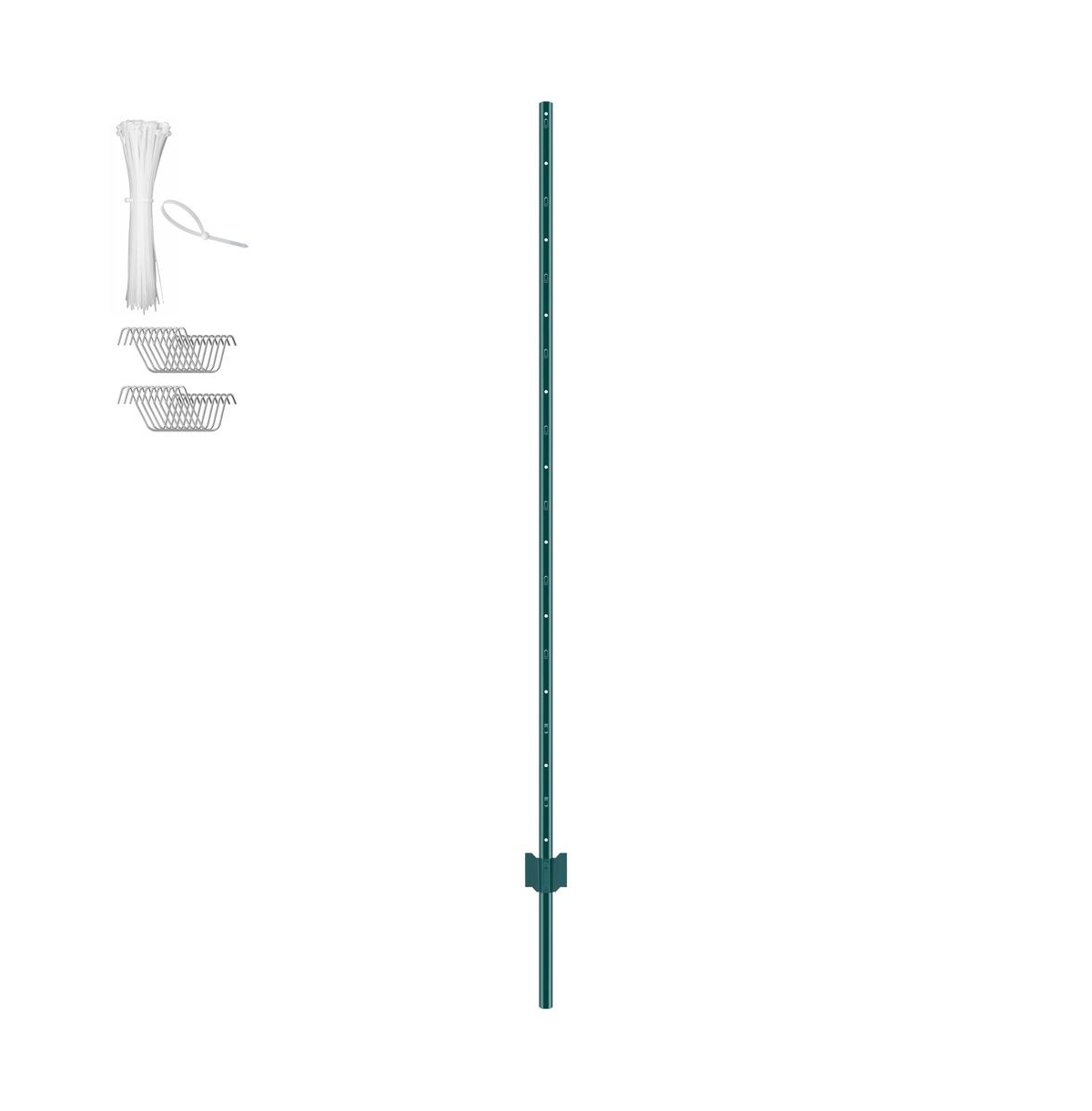 Click here for Sugift 6 feet U-Channel Fence Post 6 Pack Heavy Du... prices