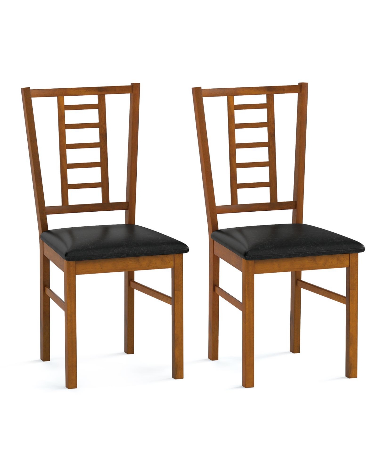 Click here for Slickblue Wooden Dining Chairs Set of 2 Pu Leather... prices