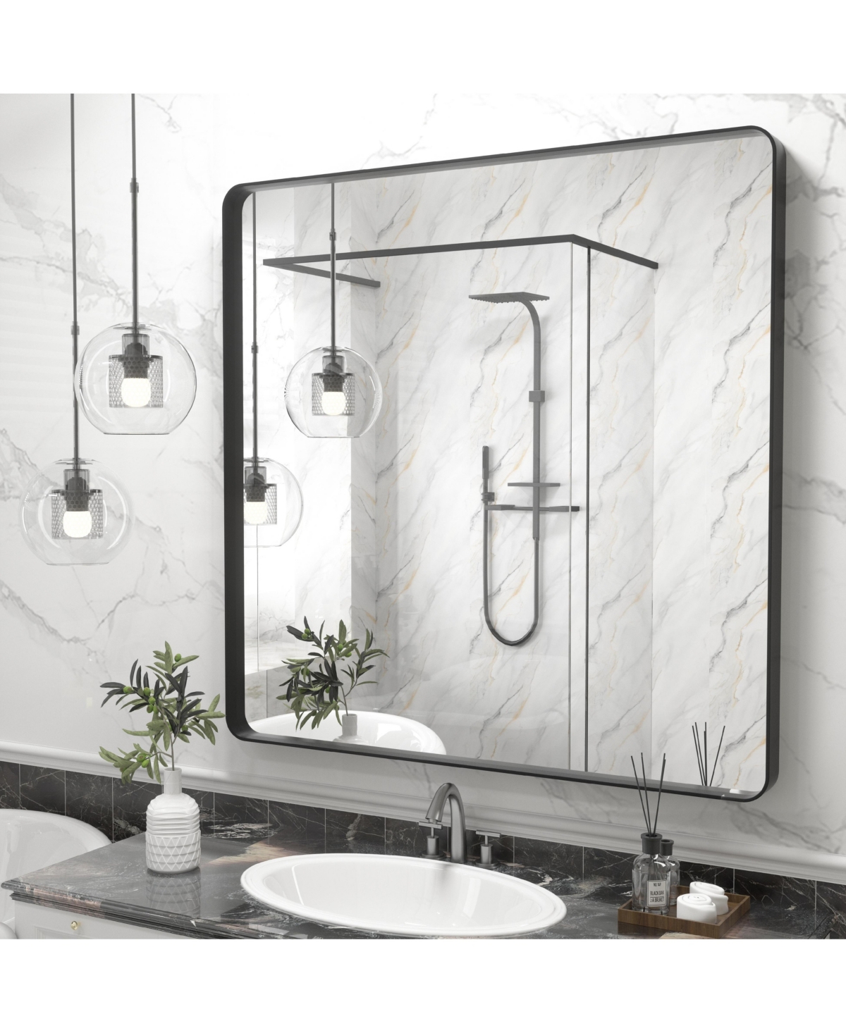 Click here for Apmir 36 x 36 High-Strength Tempered Glass and Alu... prices
