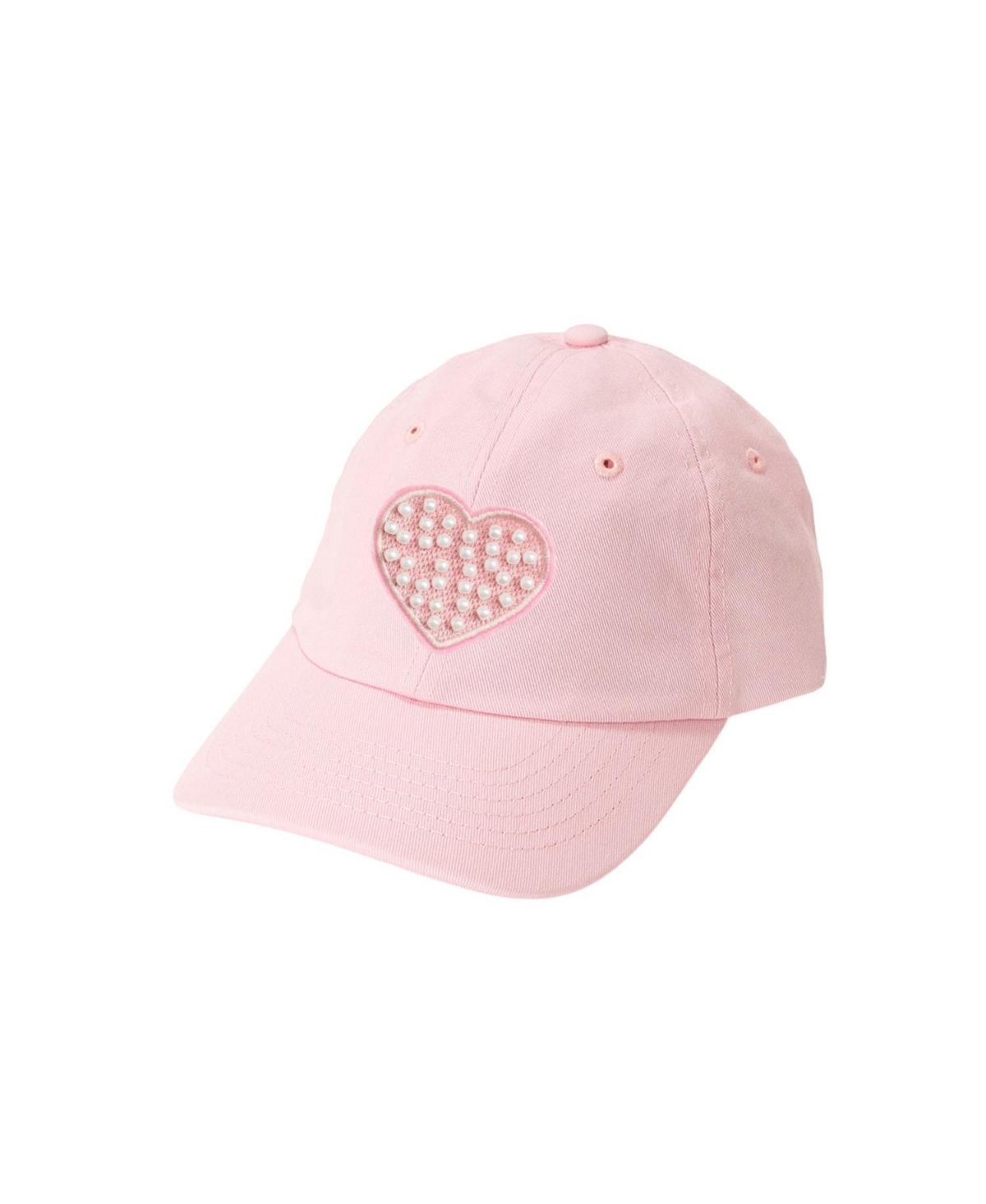 Click here for Sweet Wink Girls Pearl Heart Patch Baseball Hat -... prices