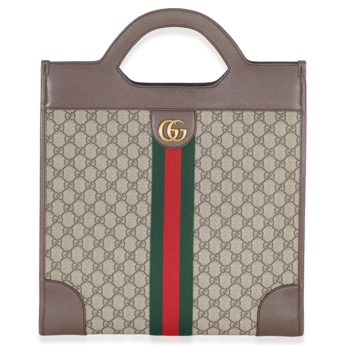 Click here for Pre-Owned Gucci Gg Supreme Beige Large Ophidia Tot... prices