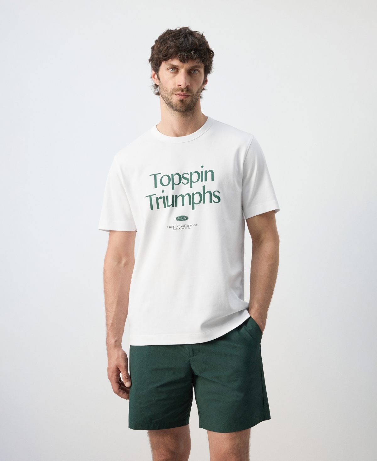 Click here for Mango Mens Cotton Printed T-Shirt - White prices
