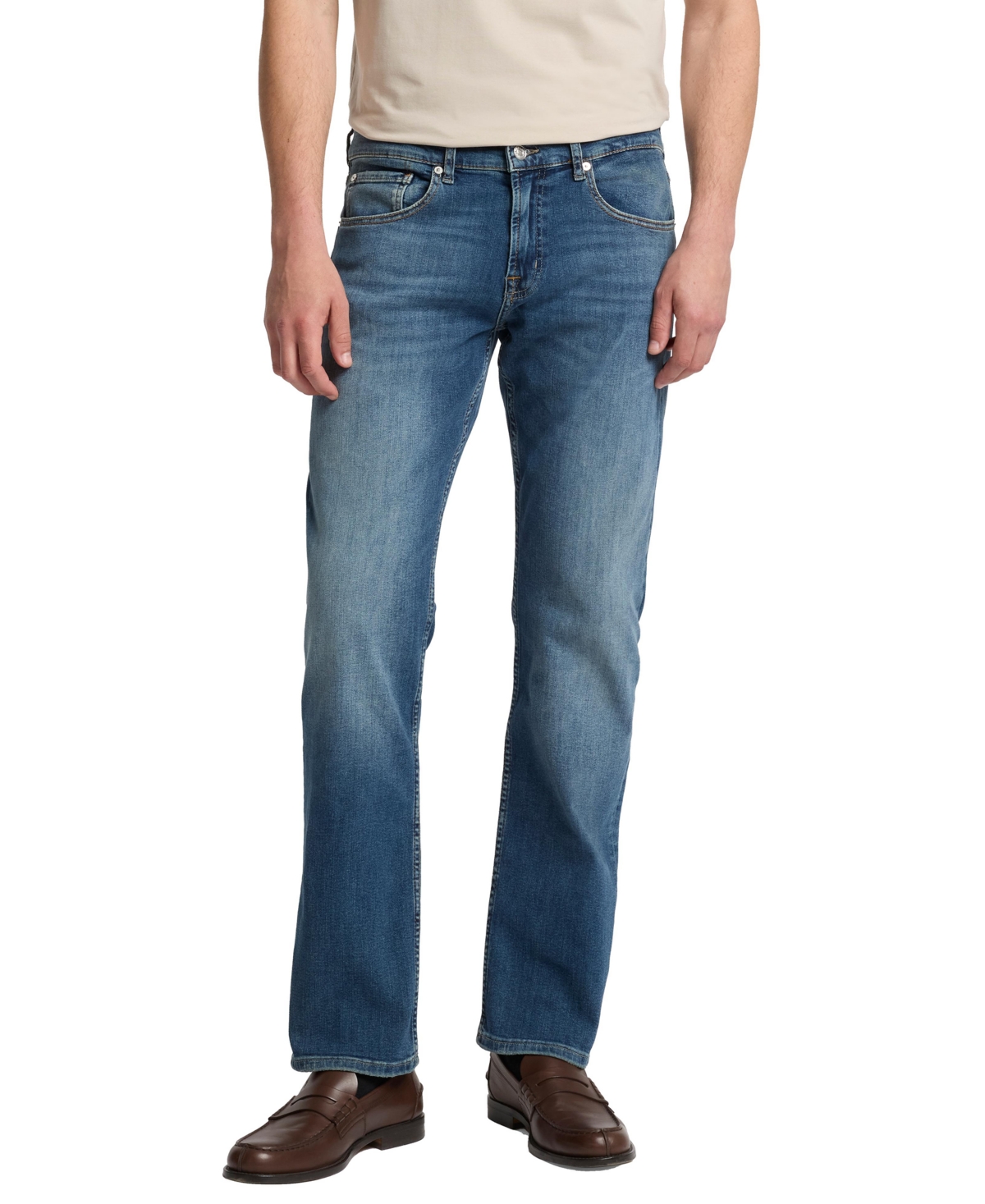 Click here for 7 For All Mankind Mens Straight-Fit Jeans - Champl... prices
