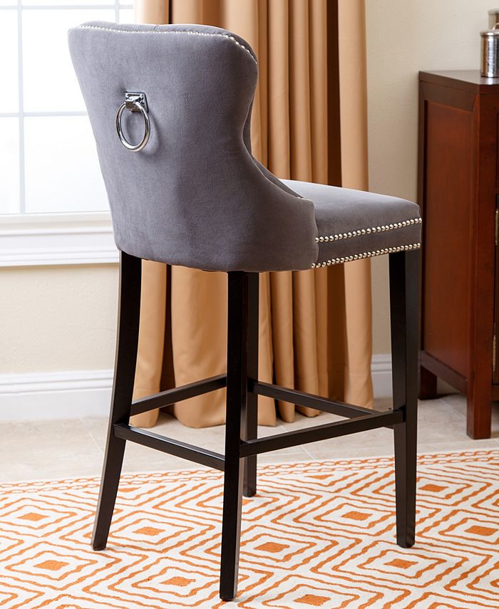 Abbyson Living Harri Tufted Bar Stool - Macy's