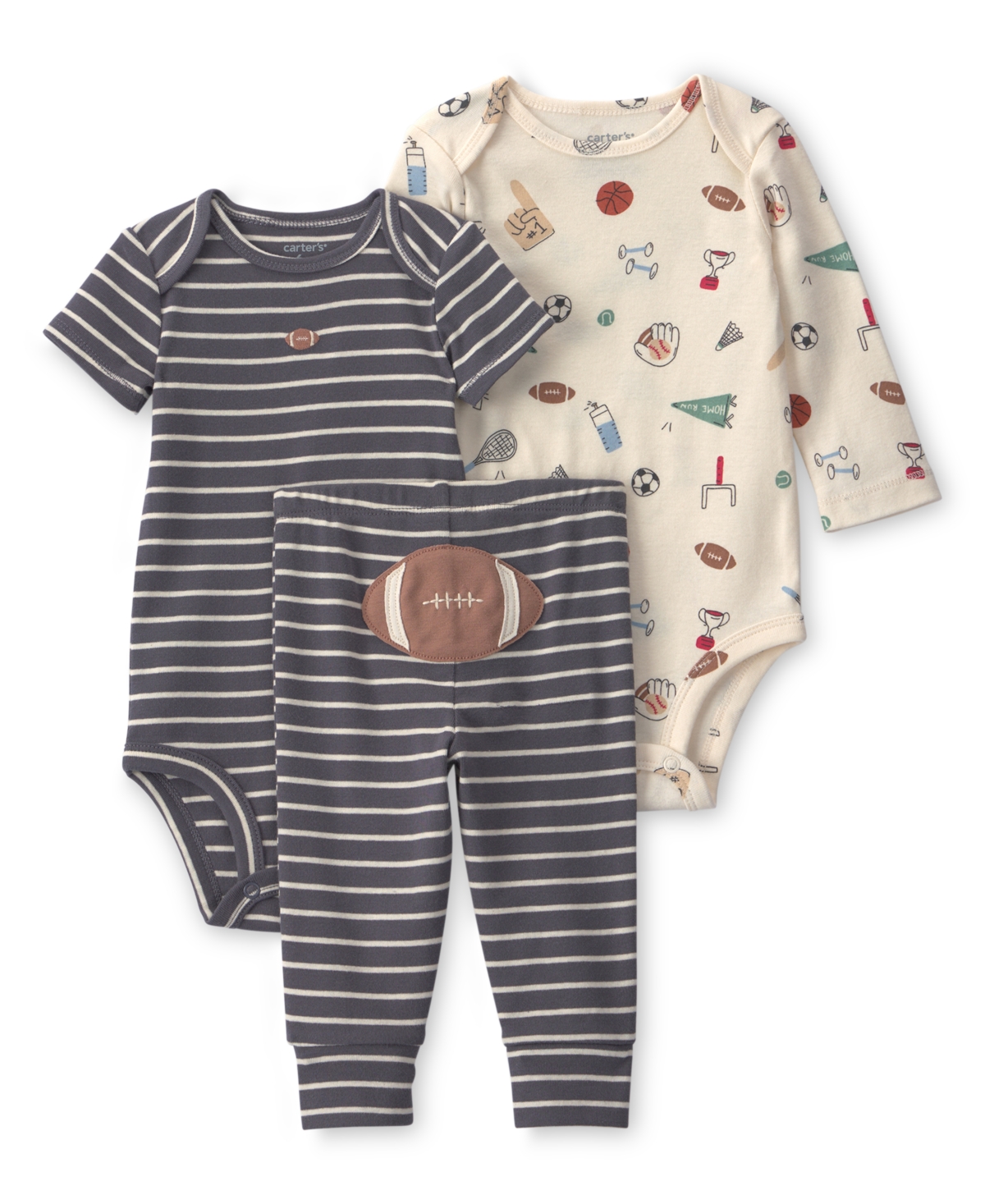 Click here for Carters Baby Boys Football Bodysuit & Pant 3-Piece... prices