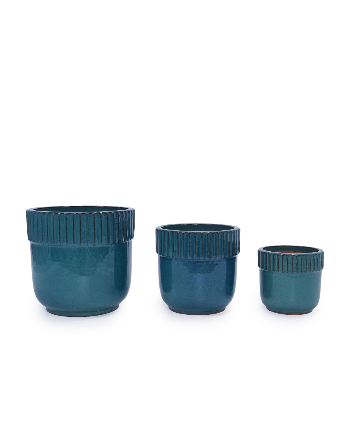 Click here for Clihome Handmade Glazed Ceramic Planter Set of 3... prices