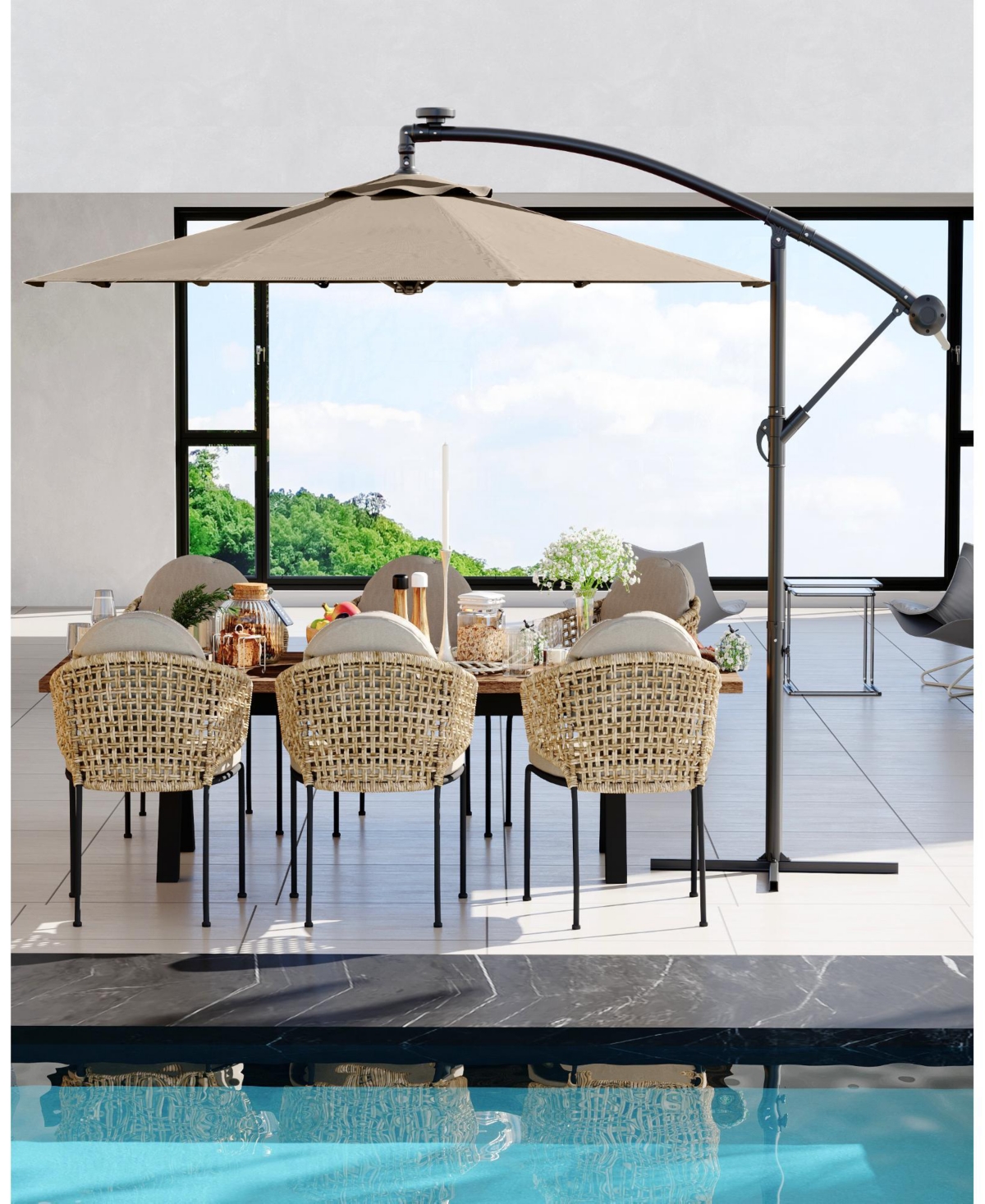 Click here for gaomon 10ft Outdoor 360degree(s) Rotation Offset P... prices