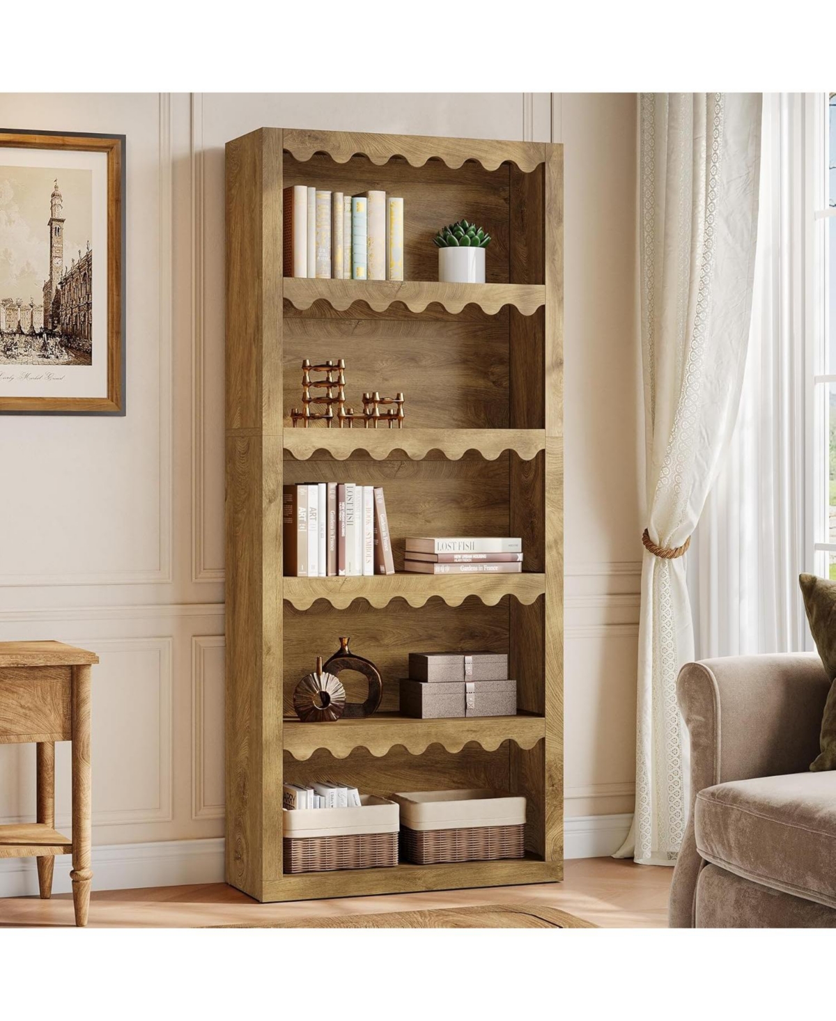 Click here for Tribesigns 5-Tier Bookcase  70-Inch Tall Bookshelf... prices