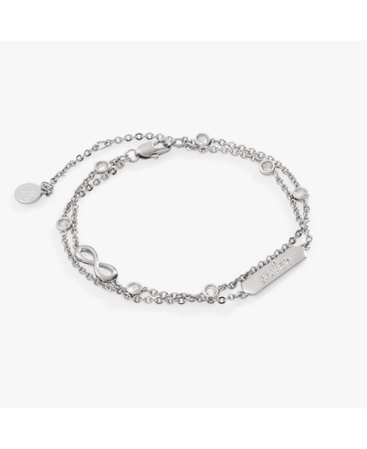 Click here for Alex and Ani Sister Infinity Chain Double Strand B... prices