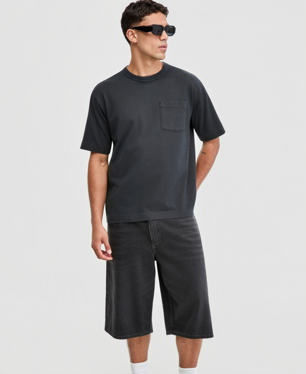 Click here for Mode of One Mens Relaxed-Fit Washed Pocket T-Shirt... prices