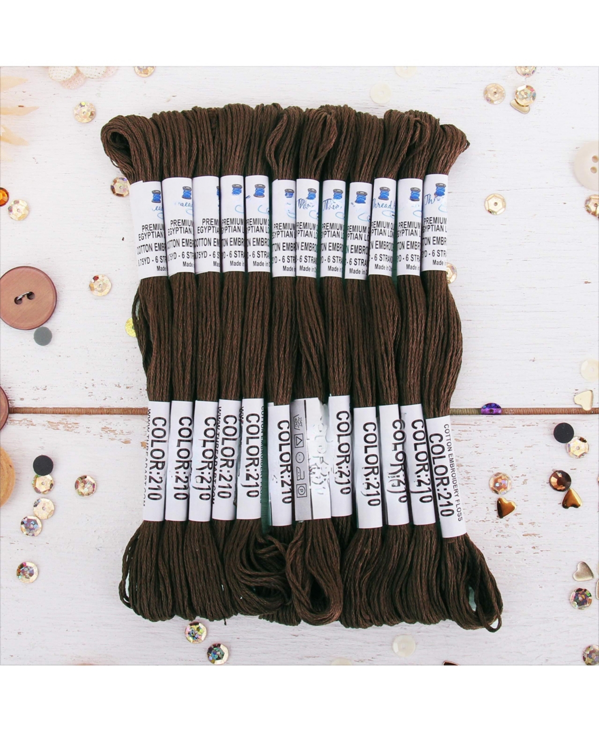 Click here for Gnuadz 12 Skeins Egyptian Cotton Embroidery Floss... prices