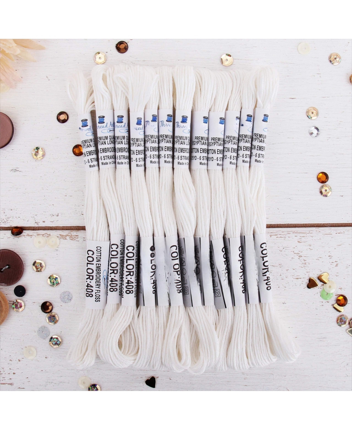 Click here for Gnuadz 12 Skeins Egyptian Cotton Embroidery Floss... prices