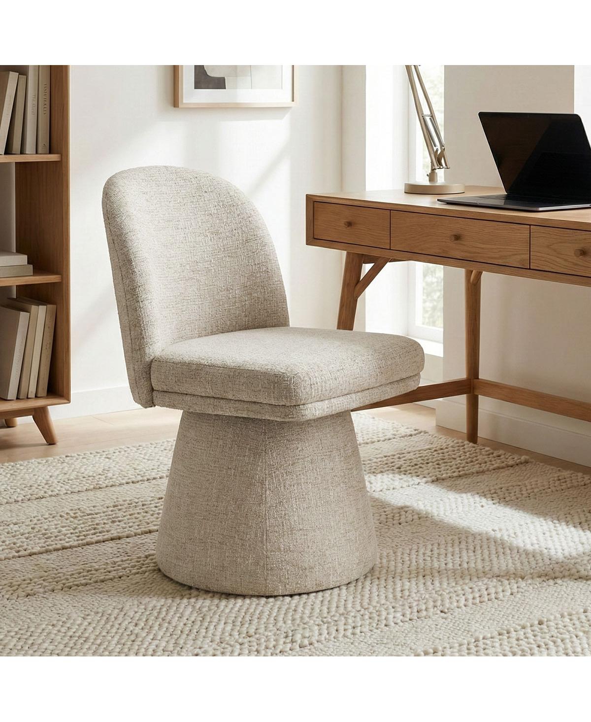 Click here for Maison Boucle Swivel Home Office Chair  Upholstere... prices